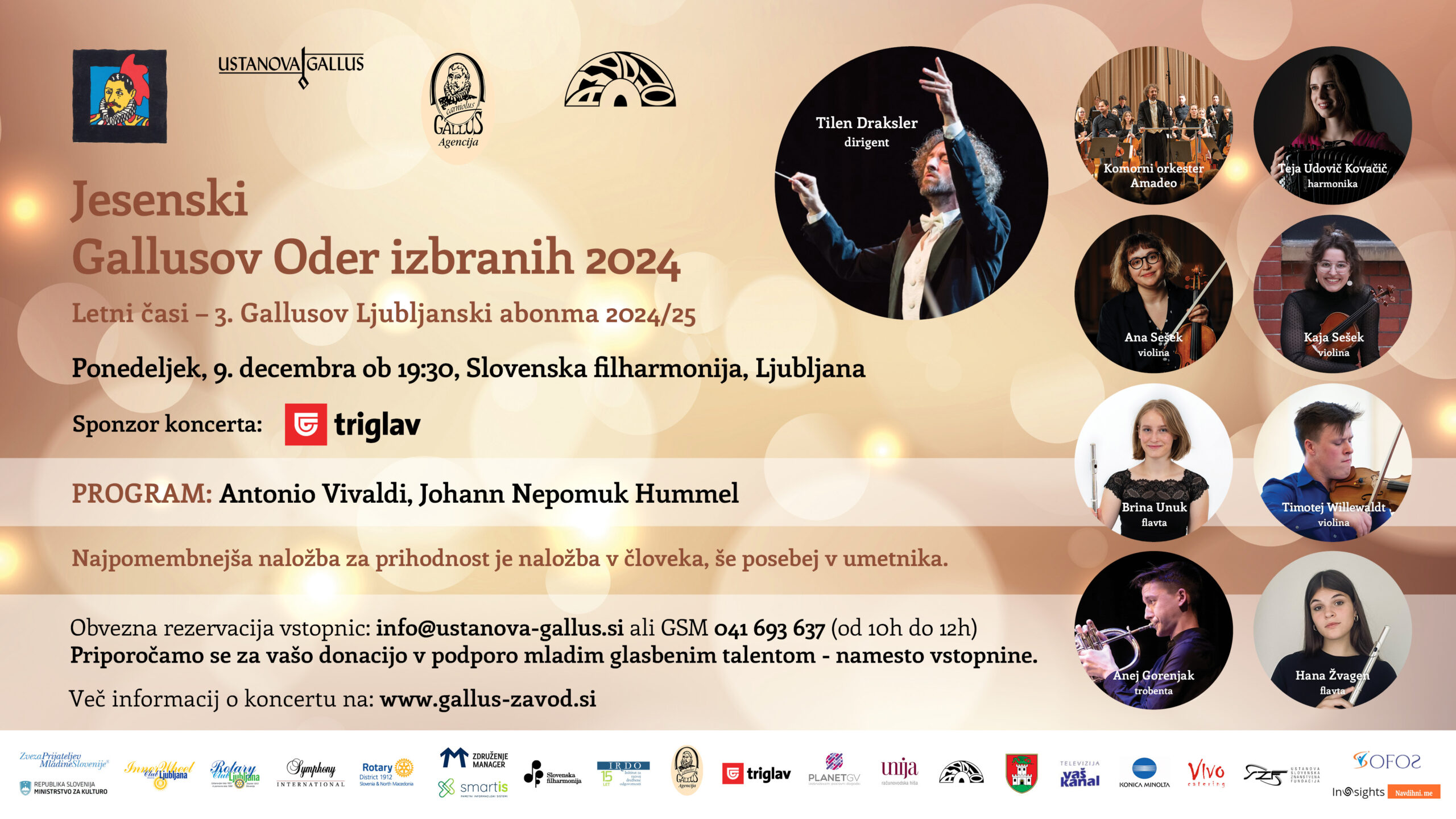 Jesenski Gallusov Oder izbranih 2024